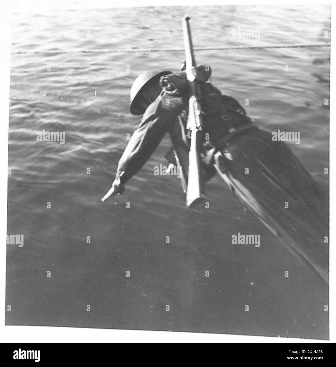 TRAINING AND ENTERTAINMENT COMBINED - A competitor plunging into the ...