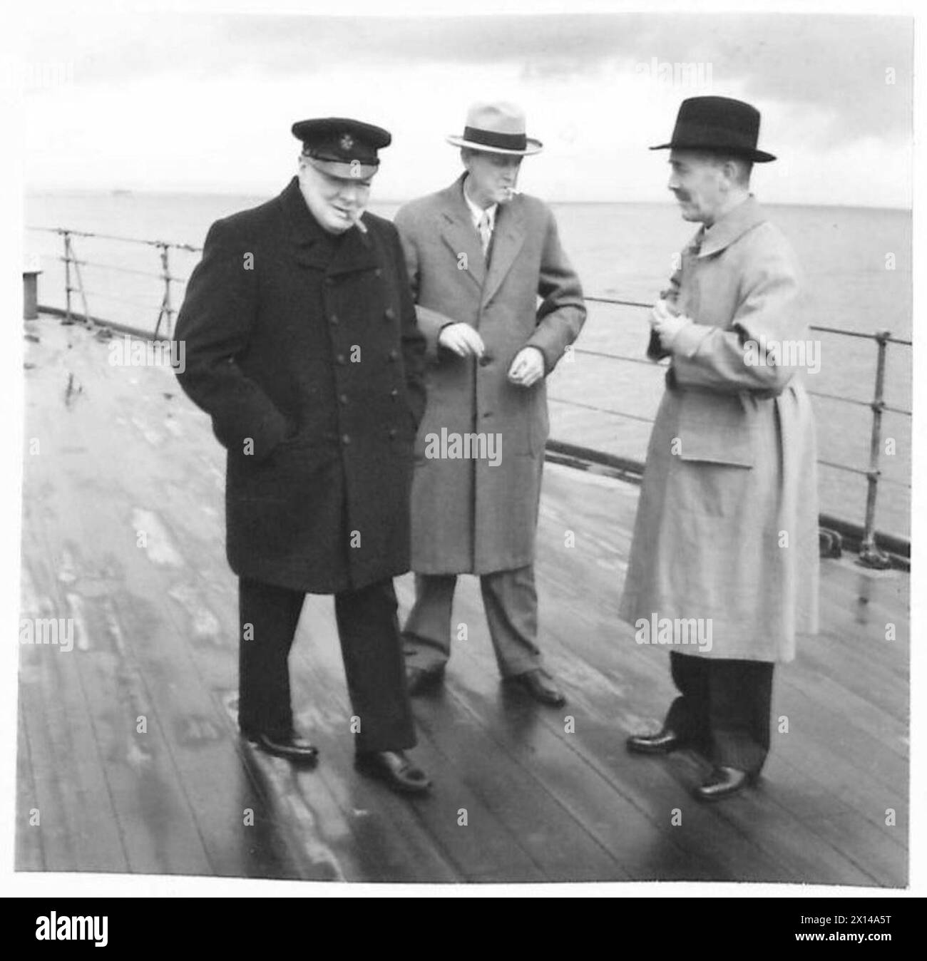 The Prime Minister travels across the Atlantic with Harry Hopkins and ...