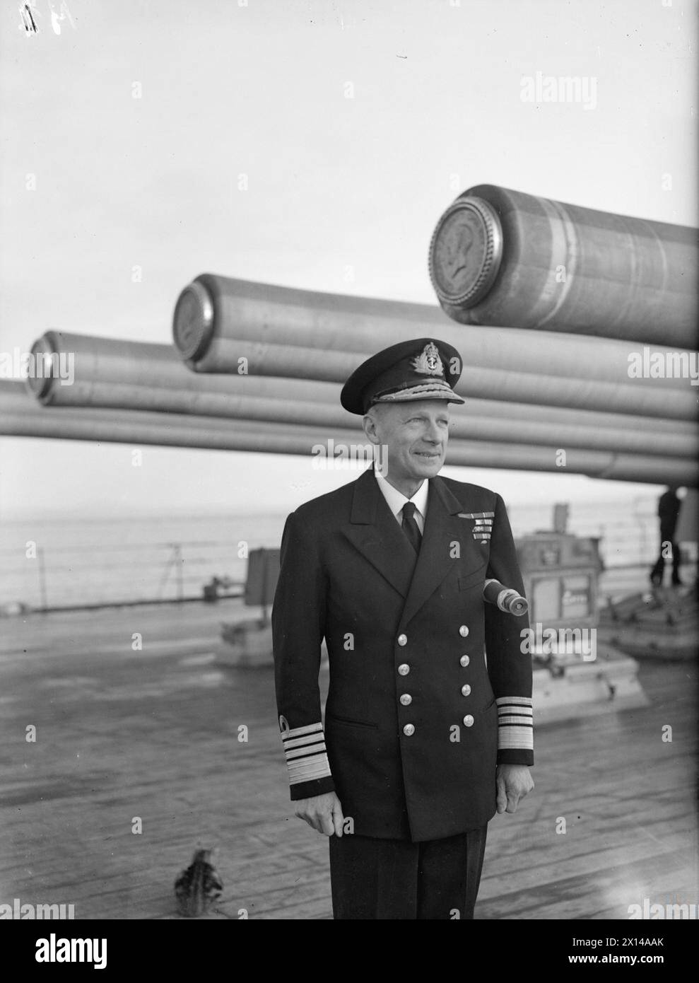 THE C IN C HOME FLEET. OCTOBER 1944, SCAPA FLOW, ON BOARD HMS KING ...