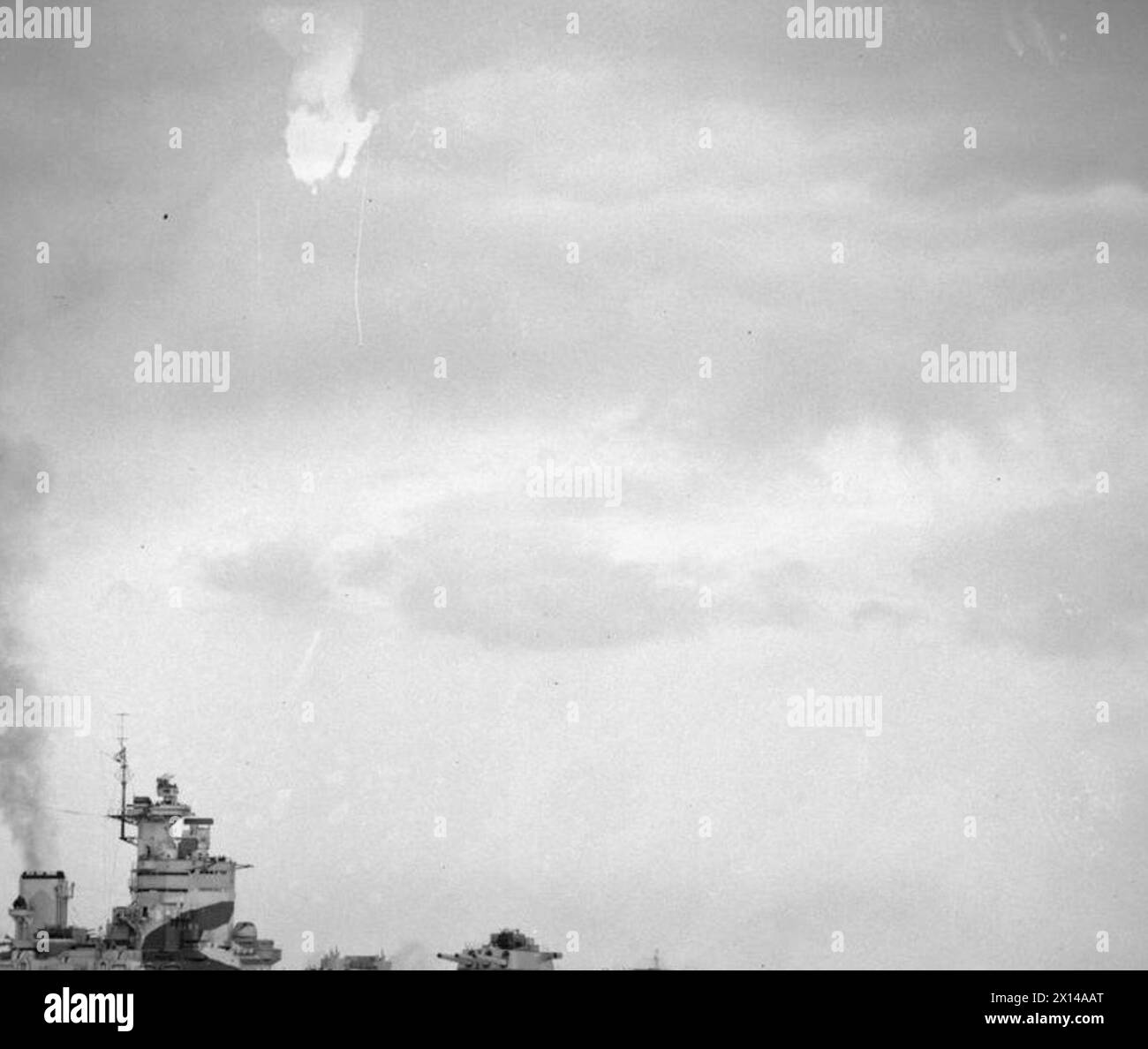 HMS Nelson operates in coastal waters after repairs, conducting gunnery ...
