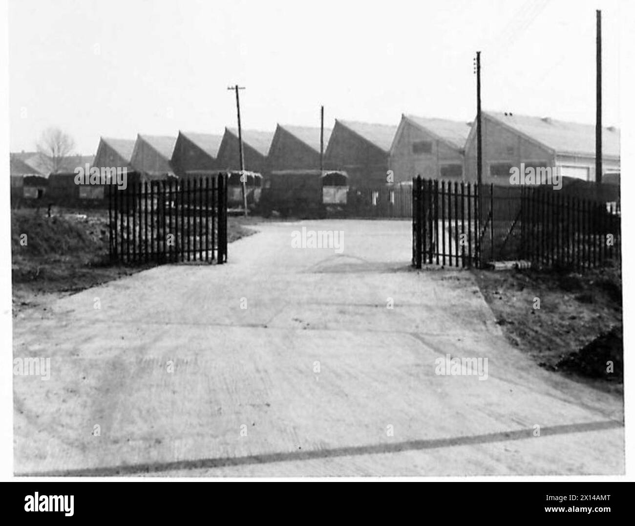 AT THE R.A.O.C CENTRAL DEPOT, - Entrance roadway leading from "N" shed ...