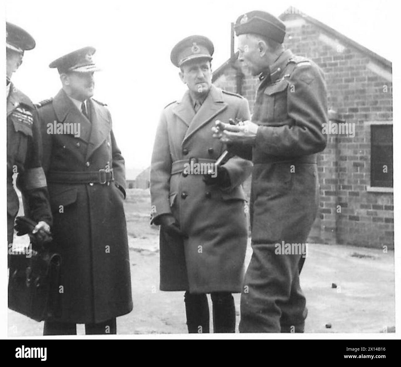 Air Vice Marshal T.L. Leigh-Mallory, General Paget, and Lt. Gen ...