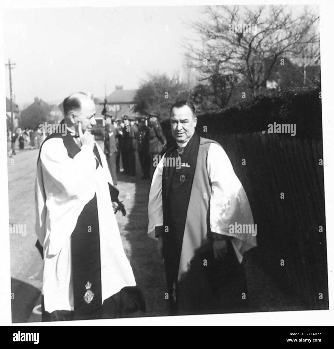 CHAPLAIN-GENERAL CONDUCTS CHURCH SERVICE - Left, the Assistant Chaplain ...