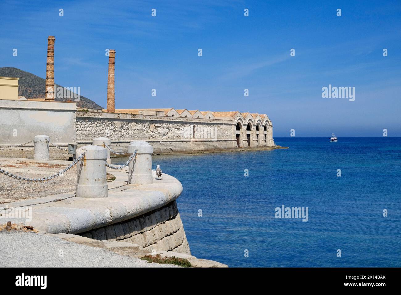 Italy, sicily, mediterranean sea, Egadi archipelago, Favignana island ...