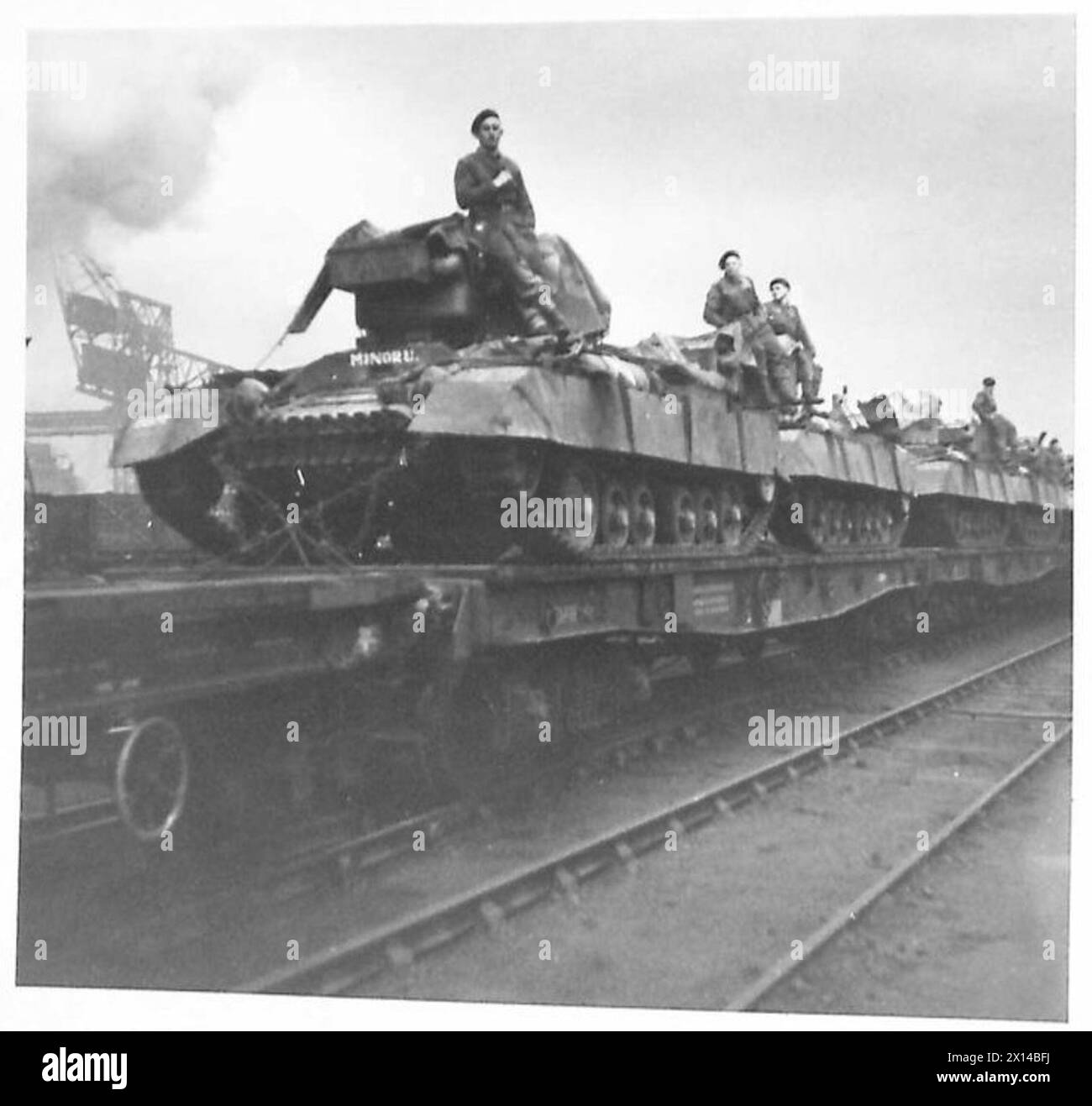 MOVEMENT CONTROL - Some of the tanks which have arrived by rail for ...
