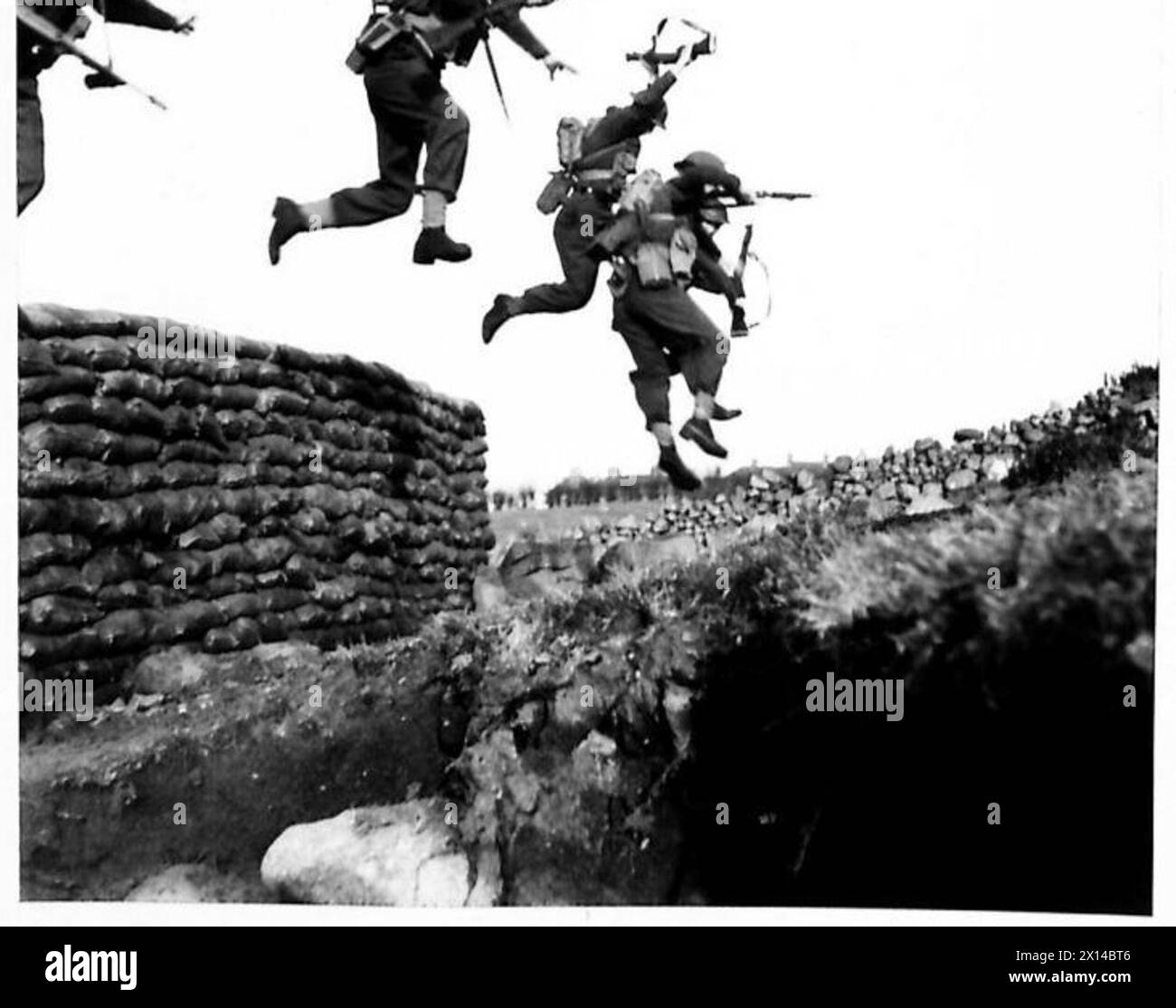 LANCASHIRE LADS TOUGHEN-UP - On reaching their first obstacle, a sand ...