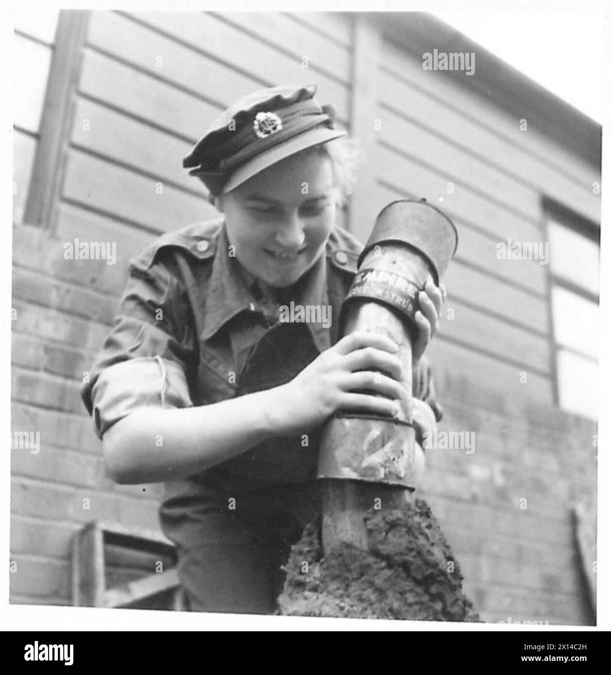 ATS COOKERY SCHOOL - A field kitchen chimney is constructed out of old ...