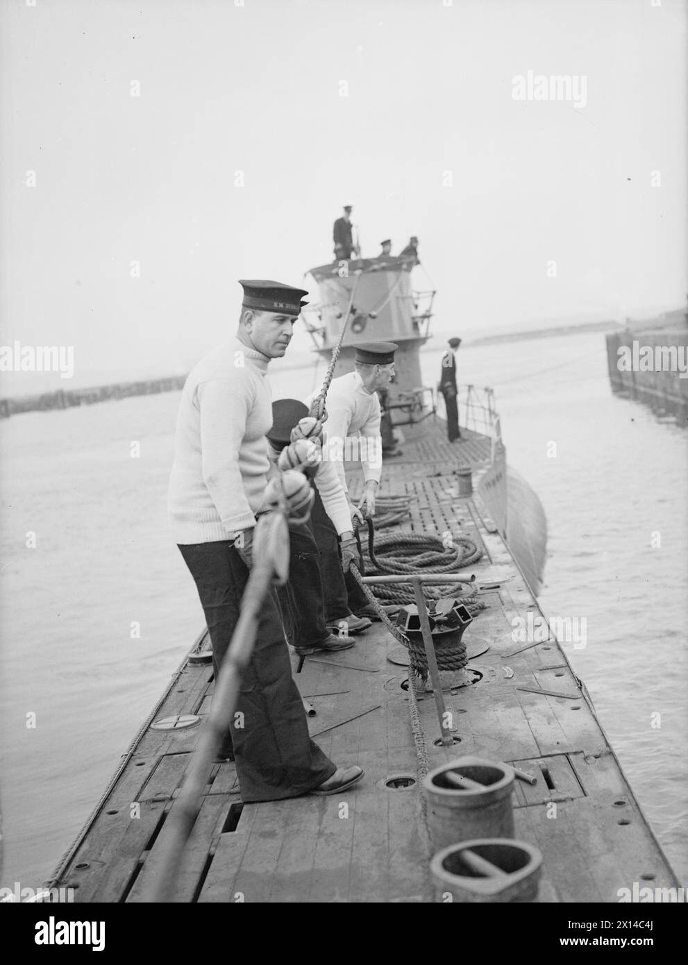 HM SUBMARINE GRAPH, EX-U-BOAT (U570). 19 TO 21 FEBRUARY 1942, IN THE ...
