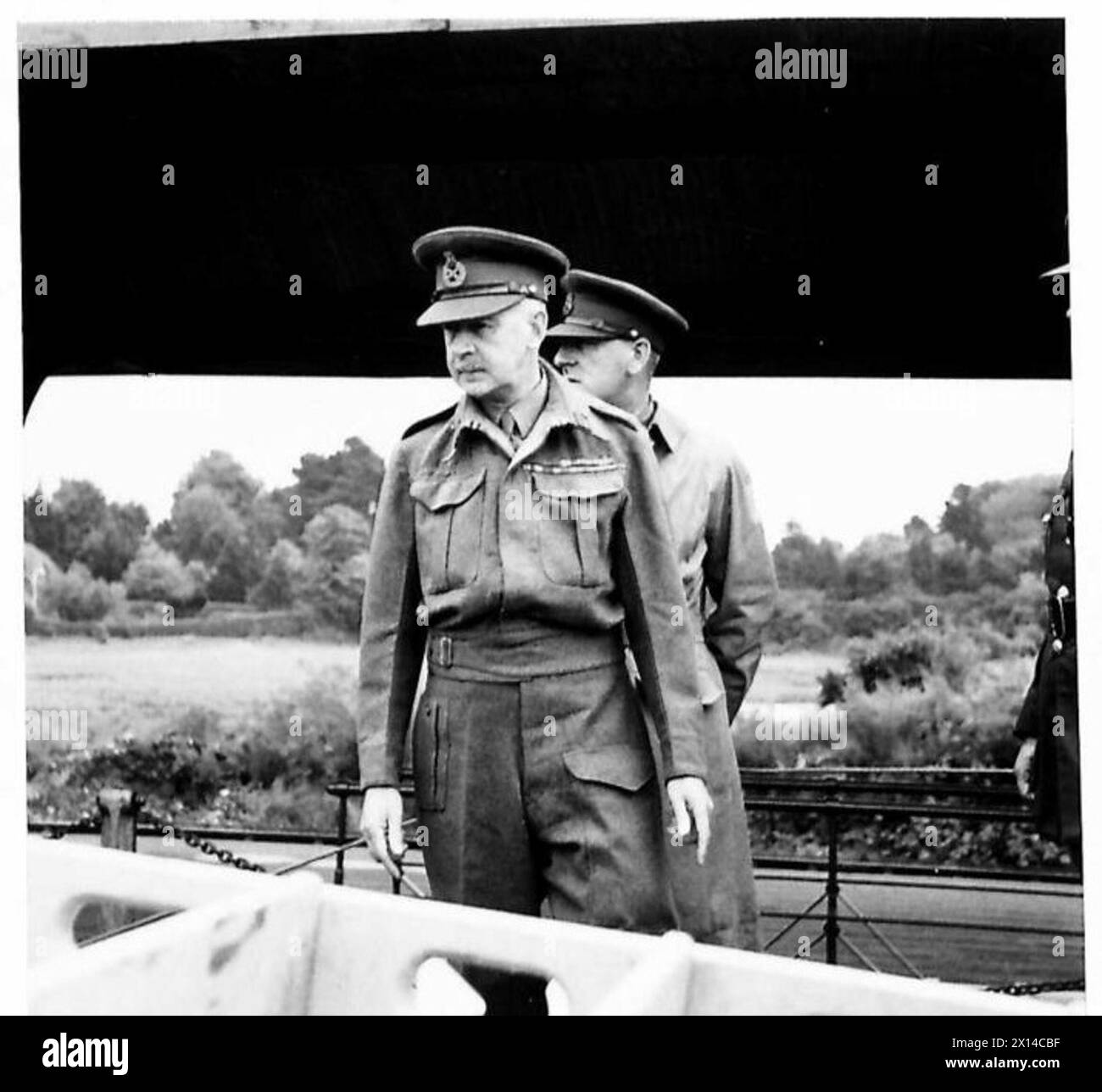 Q.M.G. General Sir Thomas S. Riddell-Webster inspects the A.M.L. at the ...