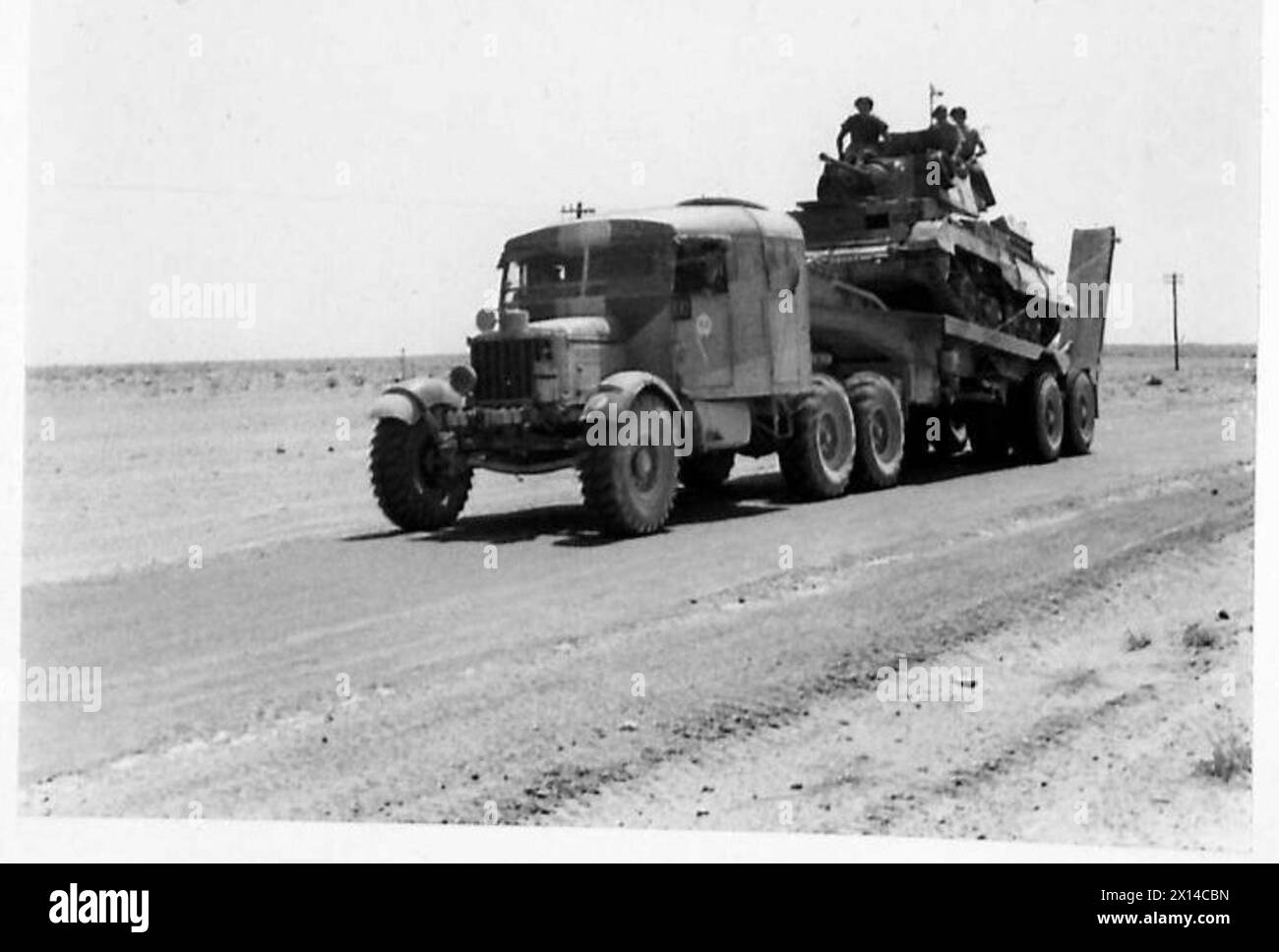 British tanks are transported to forward areas on a conveyor, reducing ...