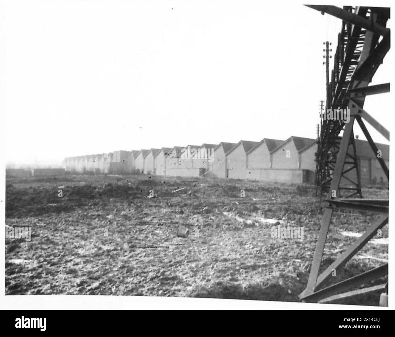 Photographs record buildings at the Central Ordnance Depot in ...