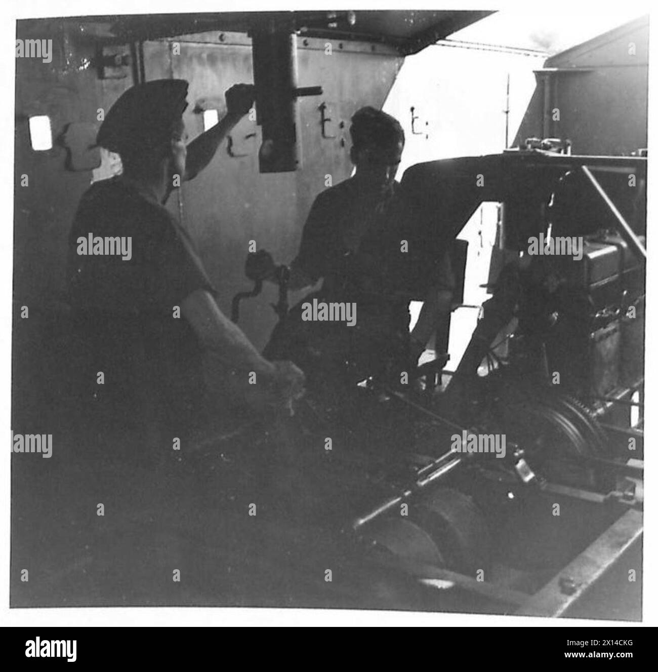 ARMOURED RAIL TROLLEY - Views of the Interior of an Armoured Rail ...