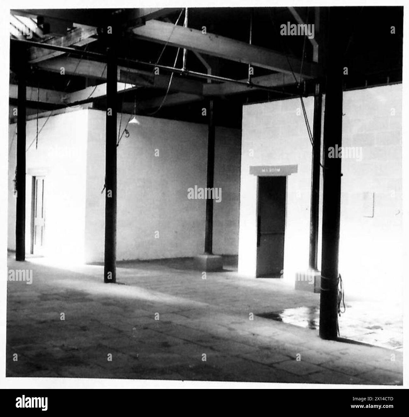 The reception block at Carrickfergus military detention barracks ...
