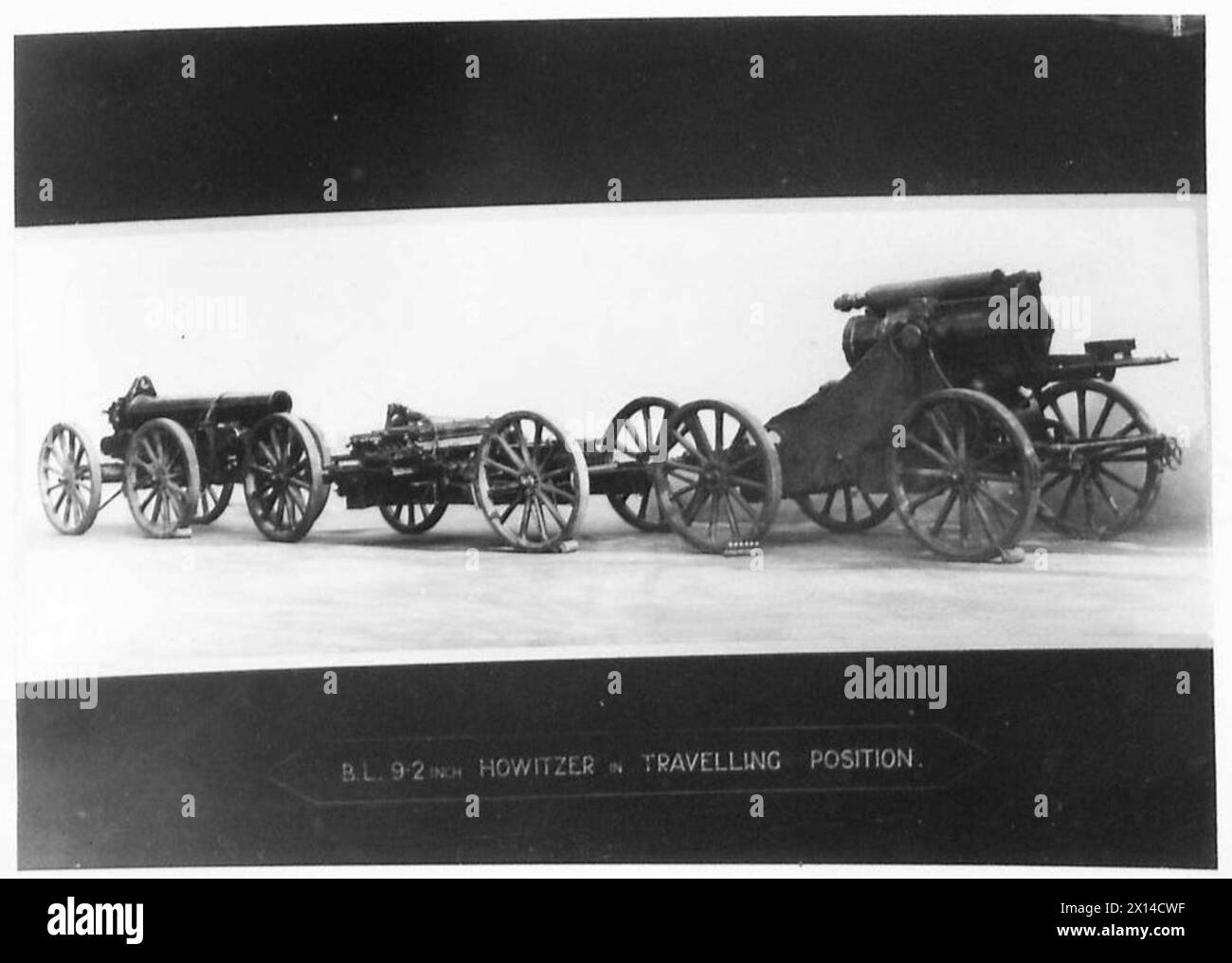 HOWITZER GUN - A 9.2" Howitzer in travelling position British Army ...