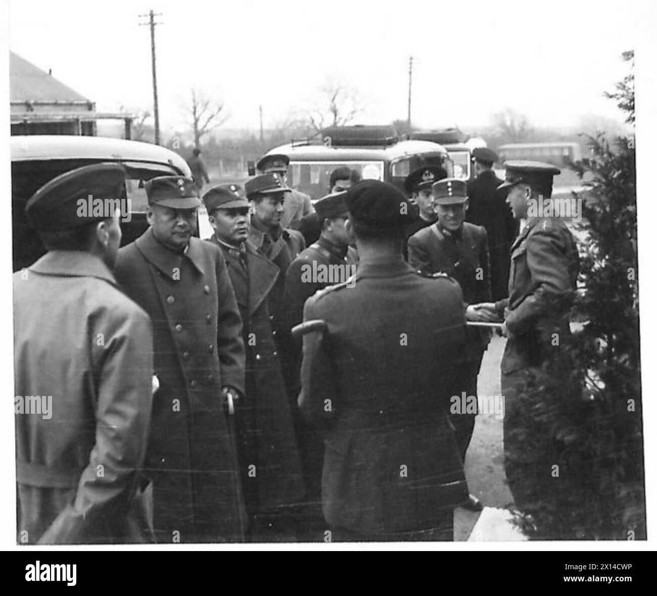 The Chinese Military Mission visits the Infantry Training School and arrives at a Royal Armoured ...