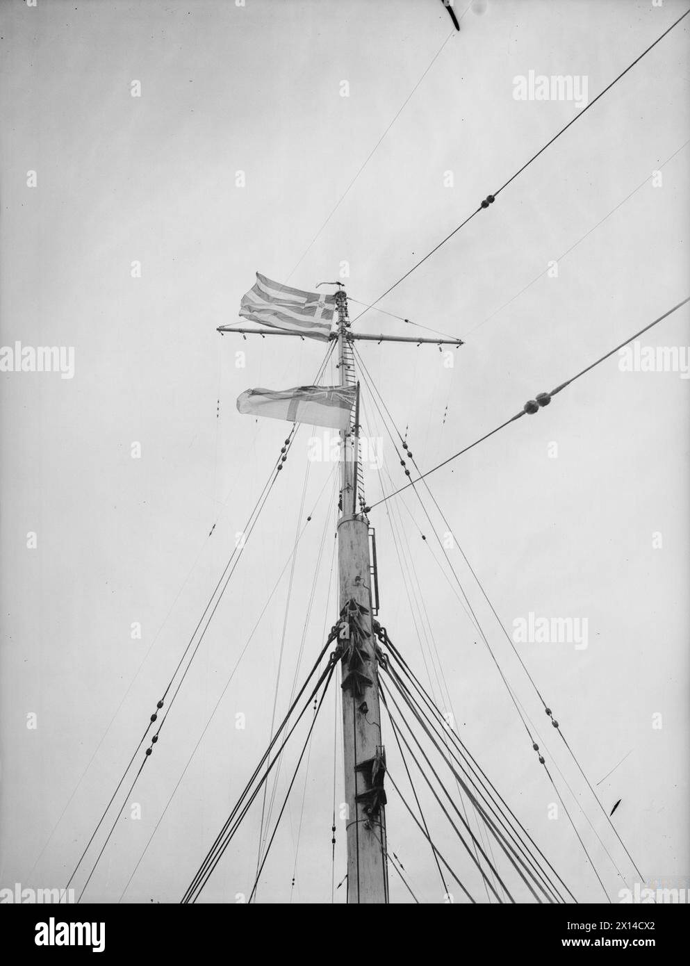 NAVY HONOURS GREEK KING'S ANNIVERSARY. 23 APRIL 1942, ON BOARD THE ...