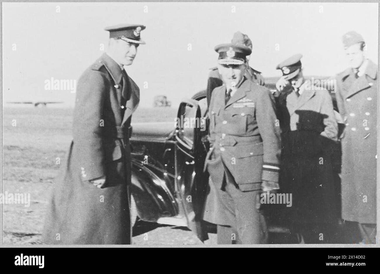 Air Commodore P.F. Fullard and Group Captain L.G. Harvey are ...