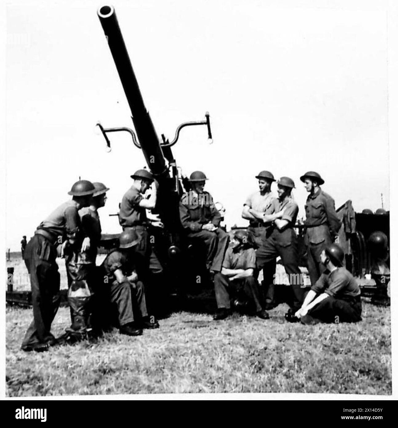 A.A. GUNS IN ACTION AGAINST FLYING BOMBS - Major Norman Glen of a ...
