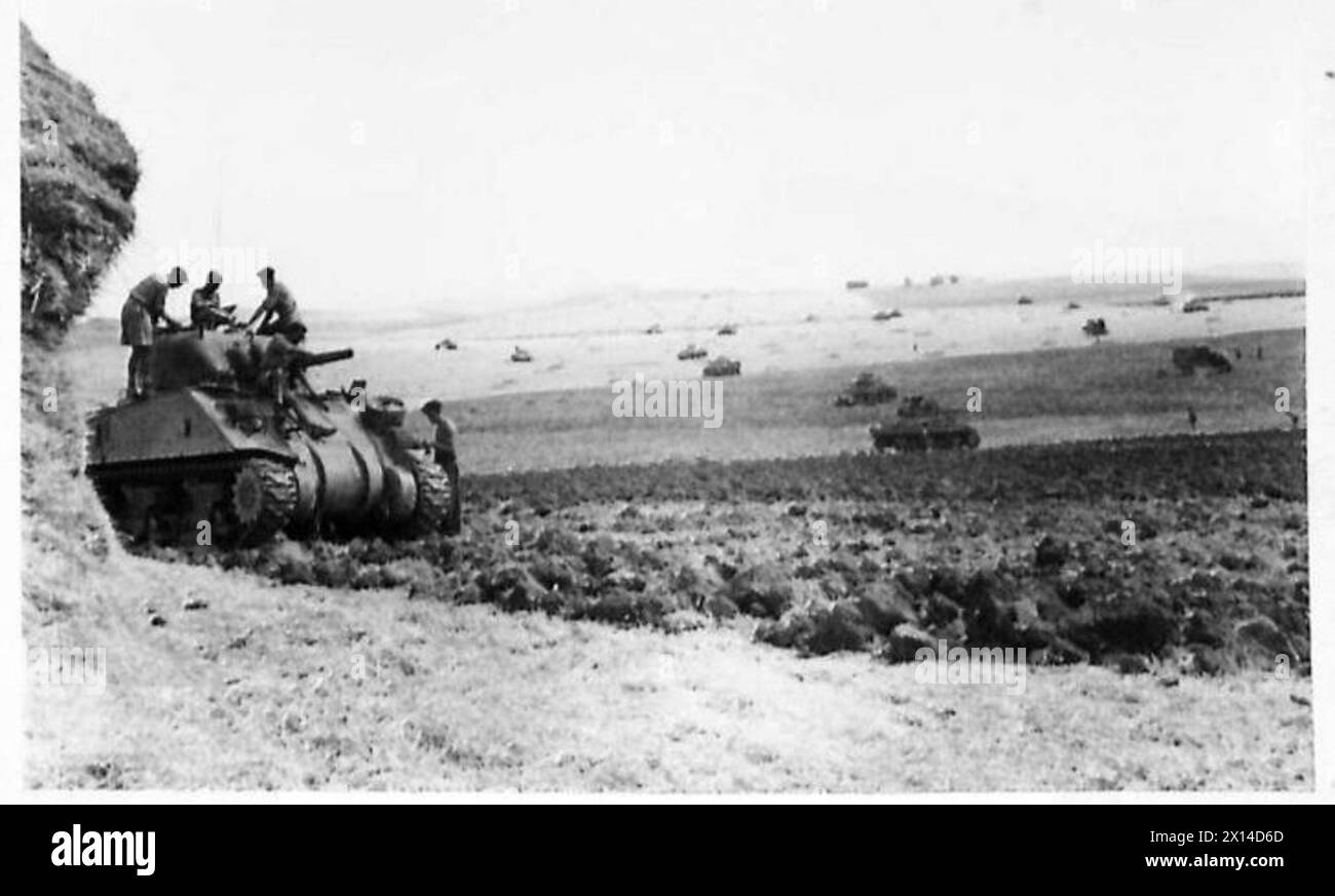 INVASION OF SICILY : TANK REST HARBOUR - A Squadron of tanks of 50 R.T ...