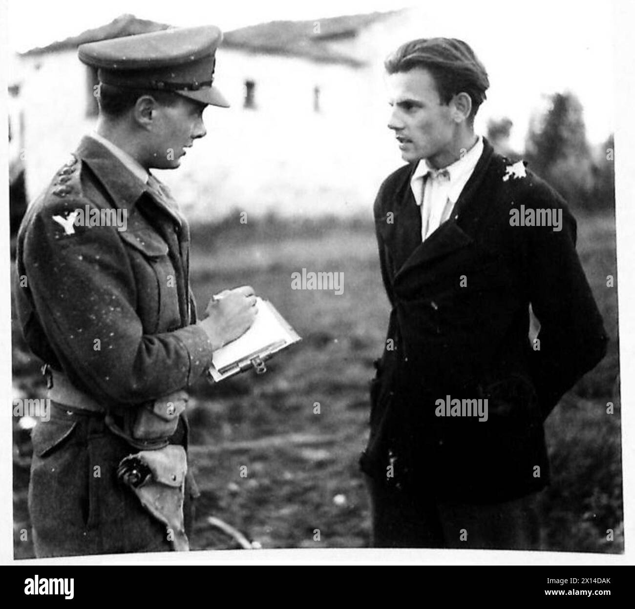 Henrio Kieler, a deserter from the Panzer Grenadier Regiment, provides ...