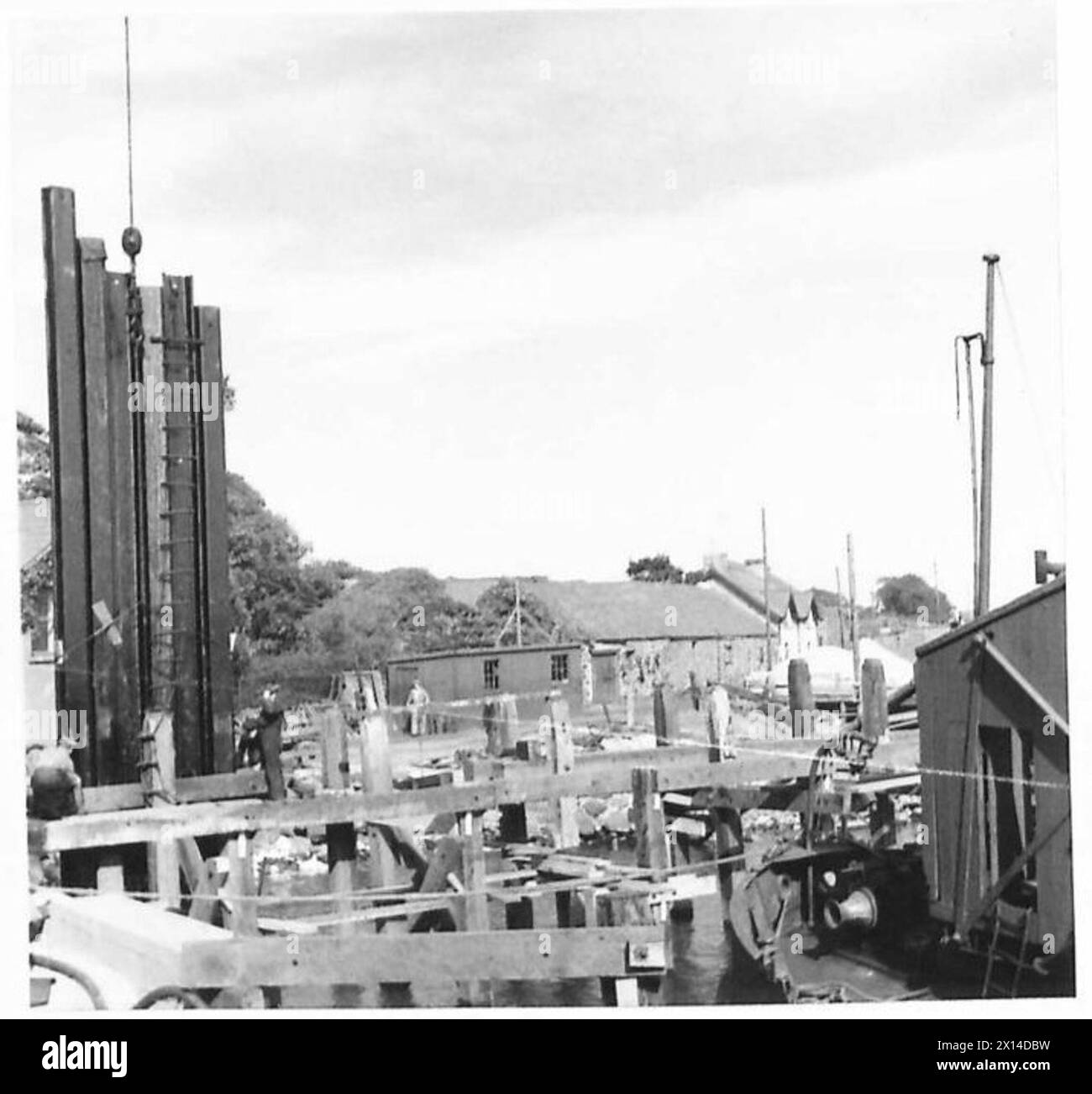 Jetty construction Cut Out Stock Images & Pictures - Alamy