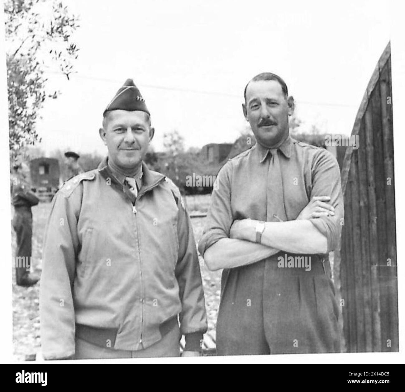 Generals Devers and Leese are pictured together at Eighth Army Tactical ...