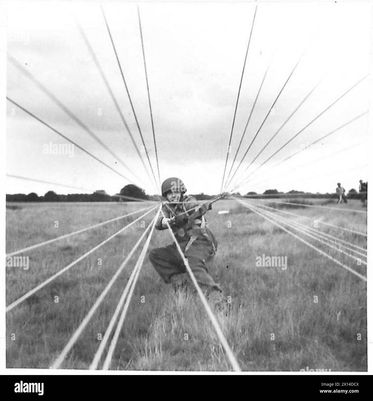 PARATROOPS IN TRAINING - Pictures taken from inside the line of a ...