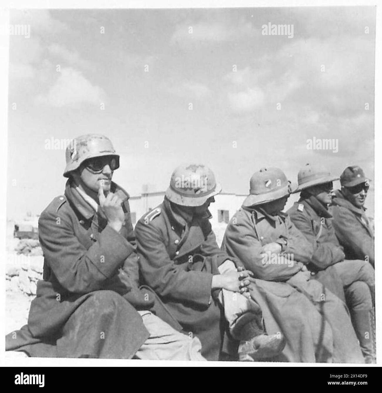 Photographs show German prisoners captured in the Western Desert during ...