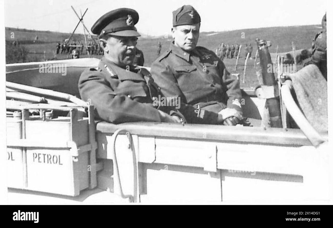 FIELD MARSHAL ALEXANDER INSPECTS UNITS OF ITALIAN ARMY IN TRAINING ...