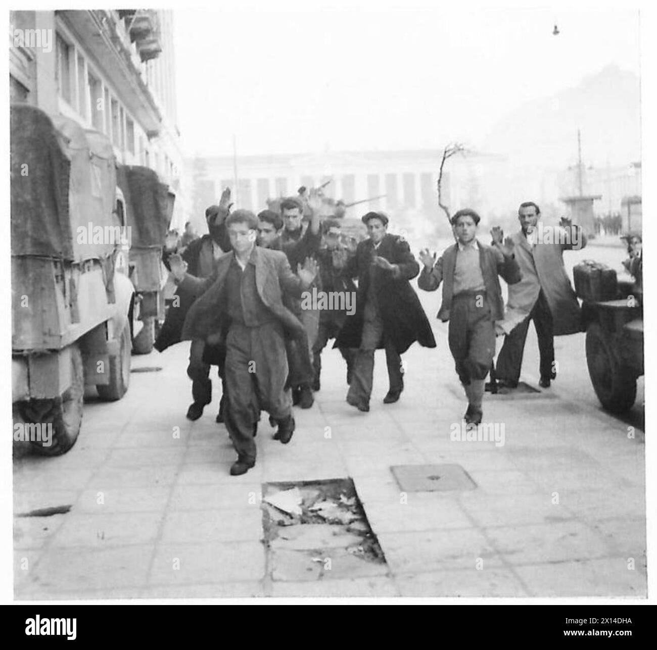 CIVIL WAR IN GREECE - More prisoners are escorted from the E.A.M ...