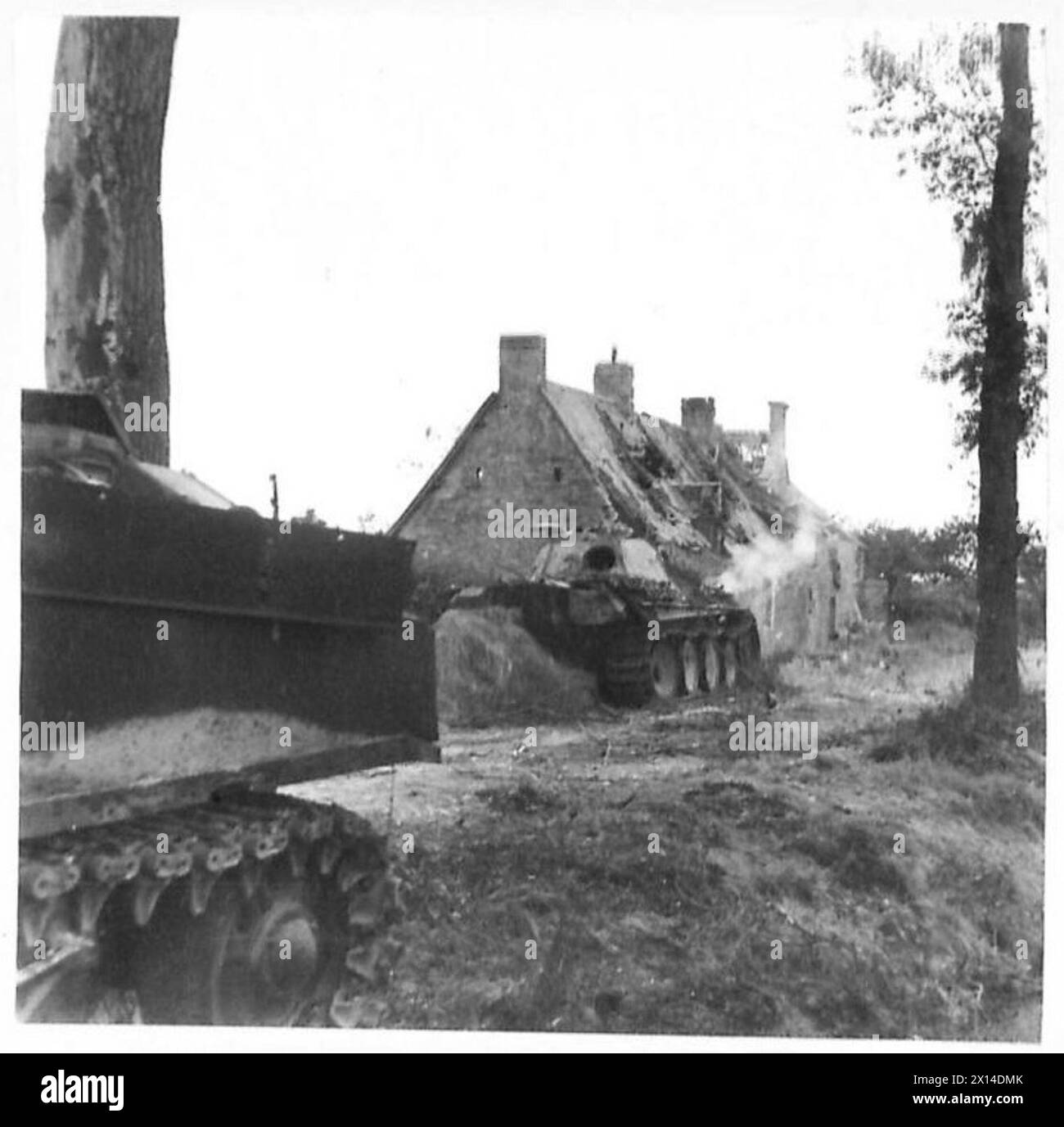Destroyed german tank hi-res stock photography and images - Alamy