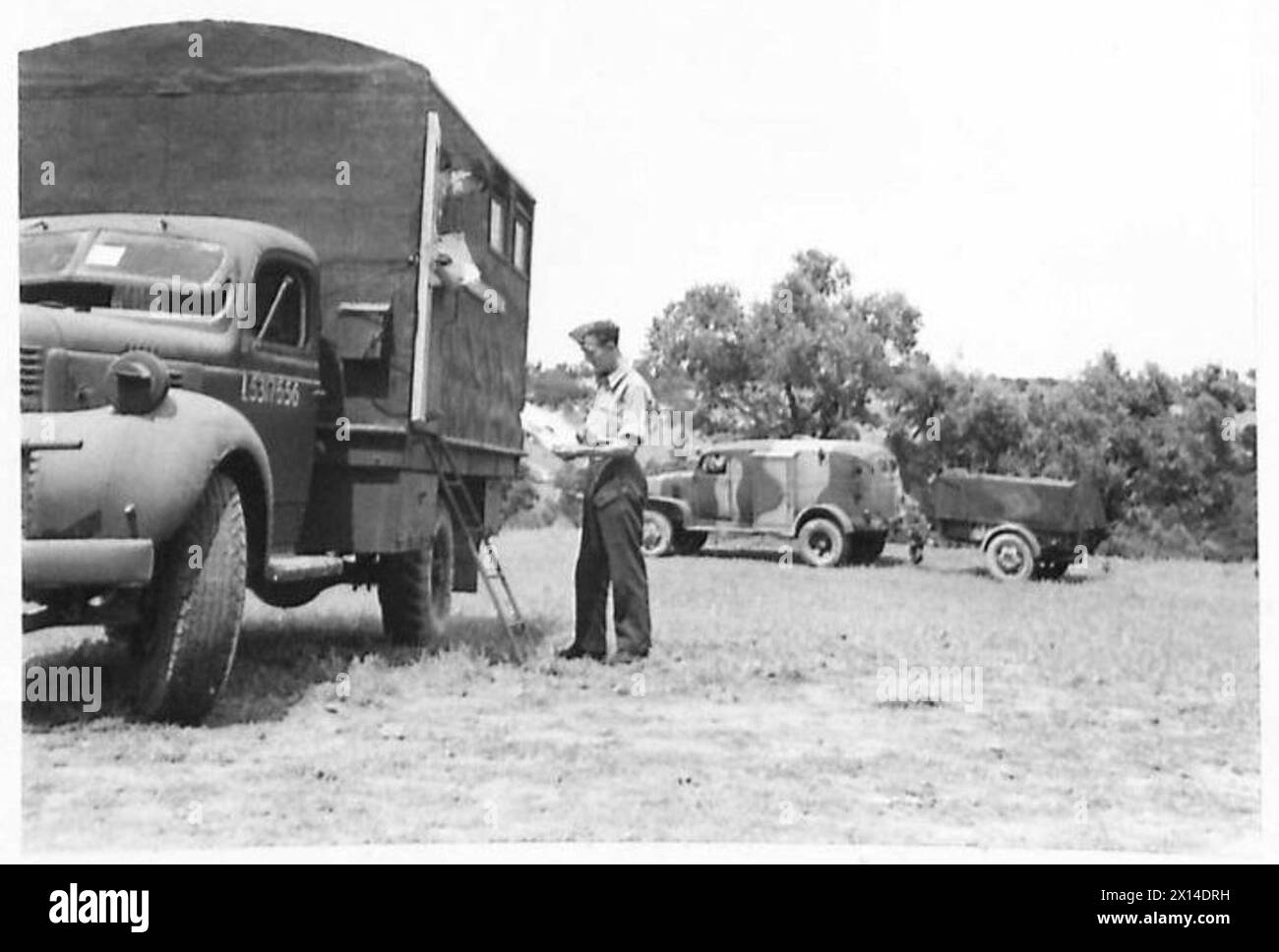The mobile broadcasting team operates in forward areas in North Africa ...