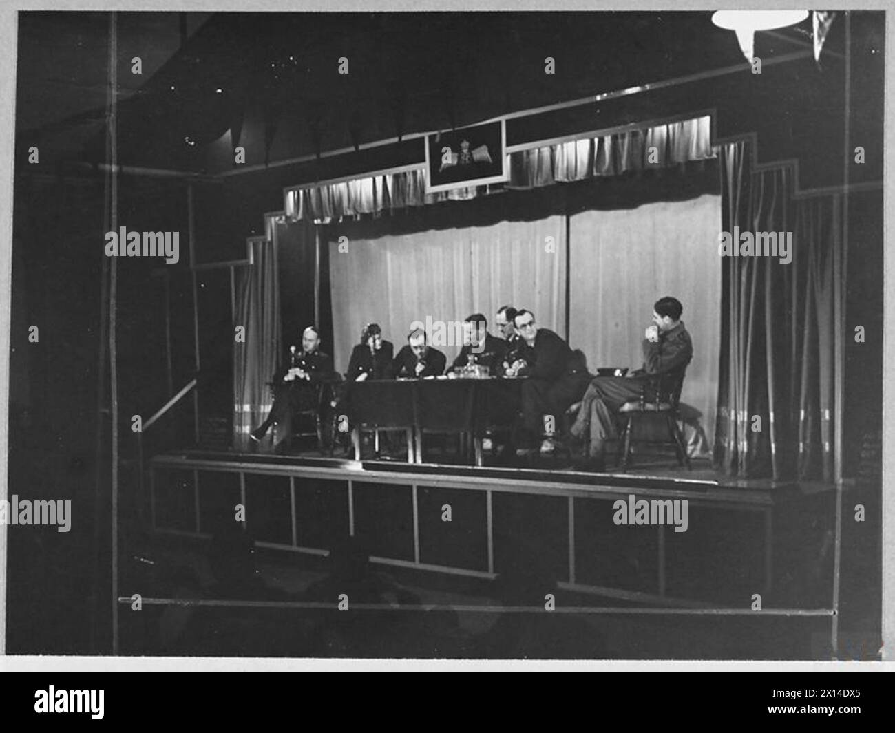 A Brains Trust panel visited an RAF Balloon Centre, where Lord Porter ...