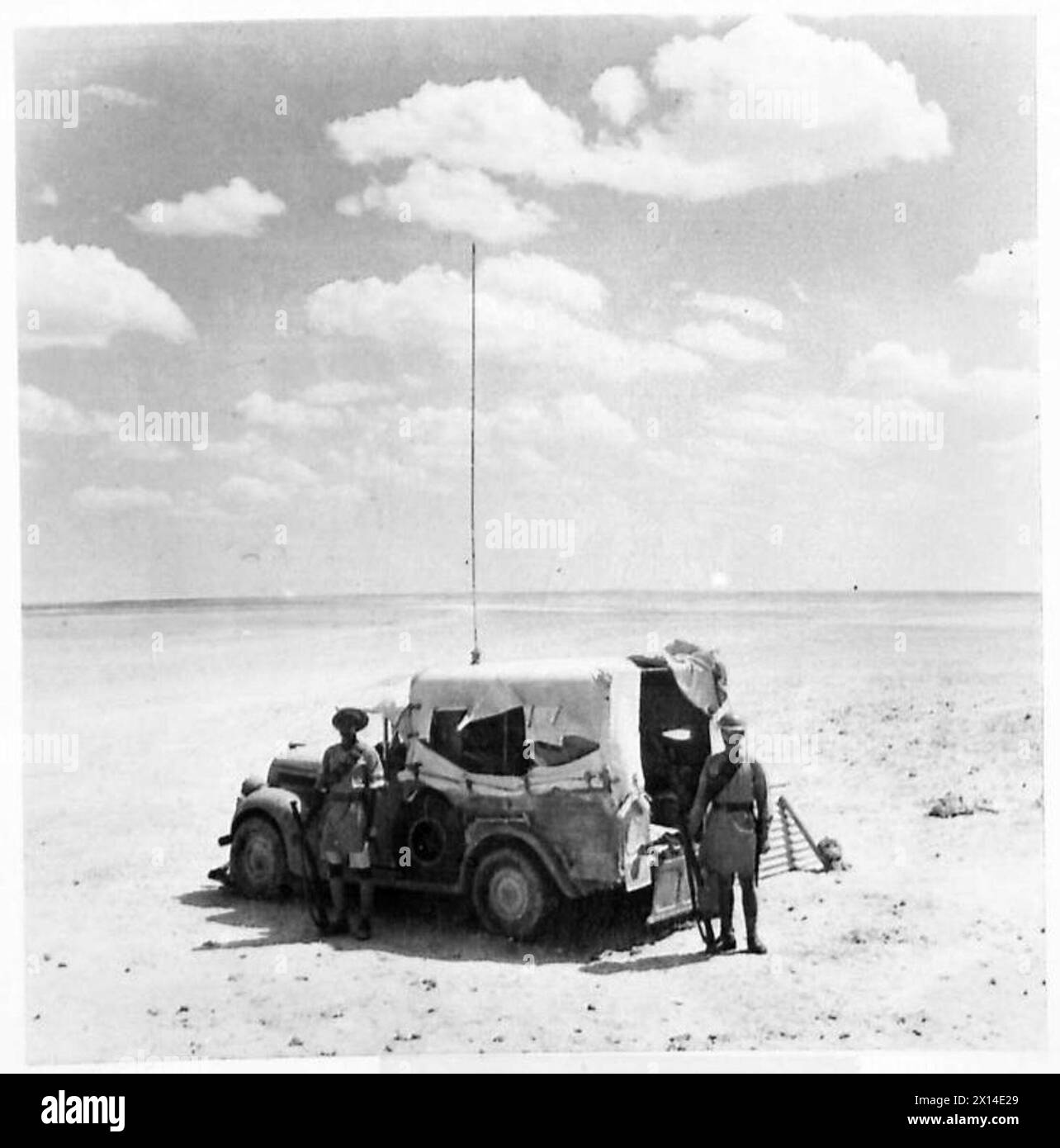An Egyptian Frontier Brigade in the Western Desert, consisting of ...