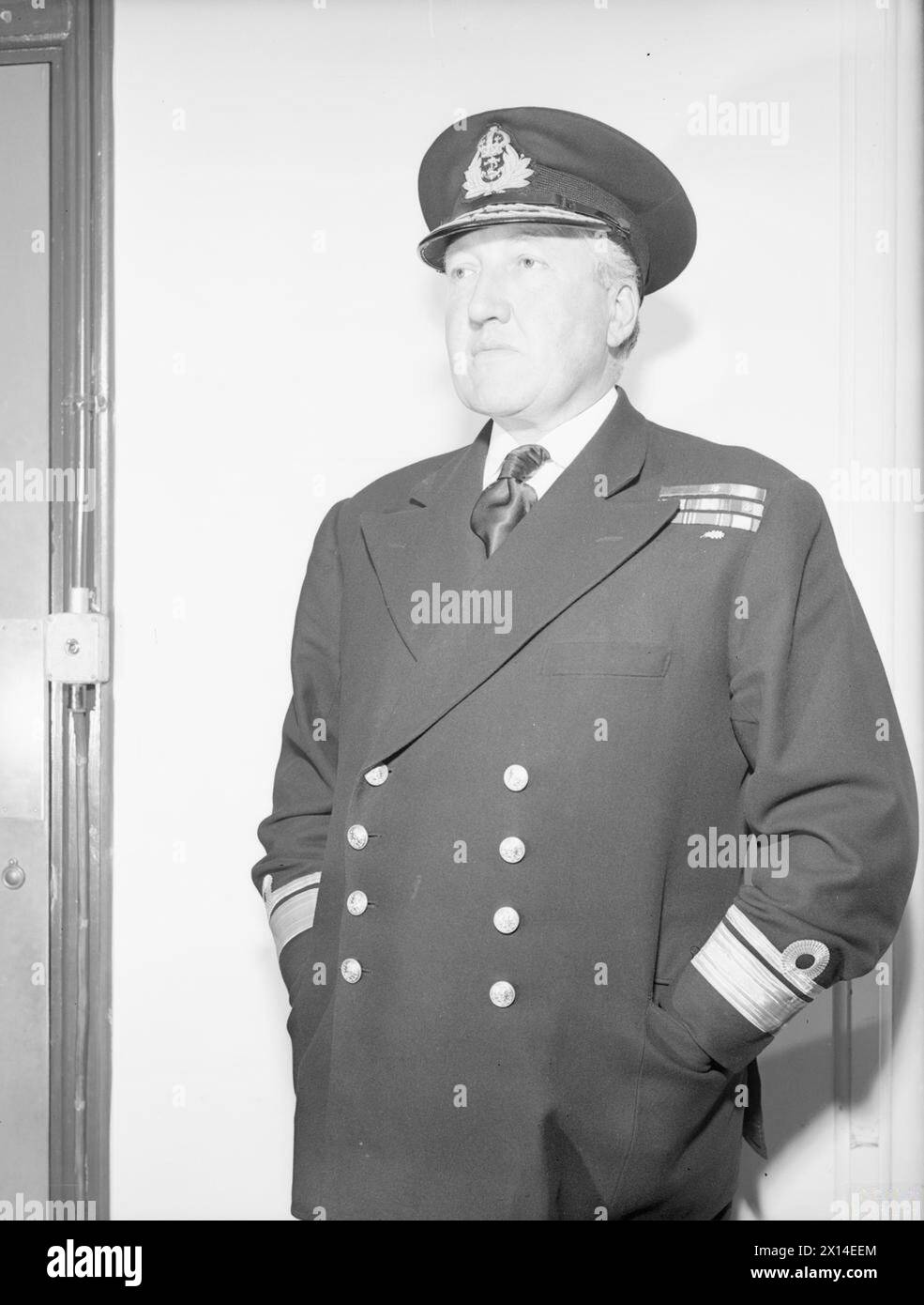 Rear Admiral Thomas Troubridge, CB, DSO and Bar, photographed in his ...