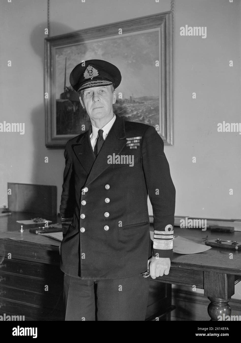 THE THIRD SEA LORD. JANUARY 1944, ADMIRALTY. VICE ADMIRAL SIR W ...