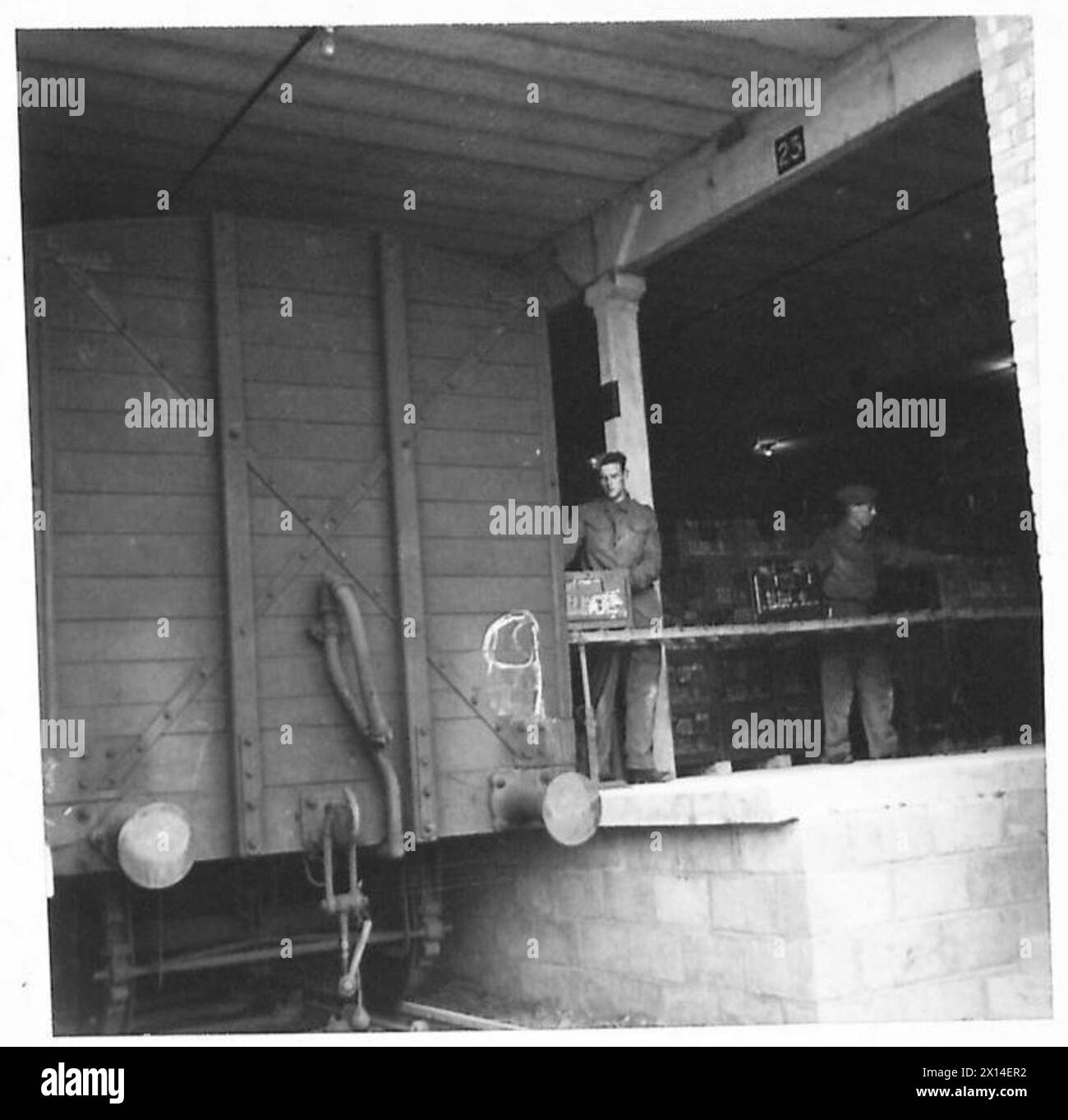 ROYAL ARMY ORDNANCE CORPS DEPOT - One of the Depots rail storage sheds ...