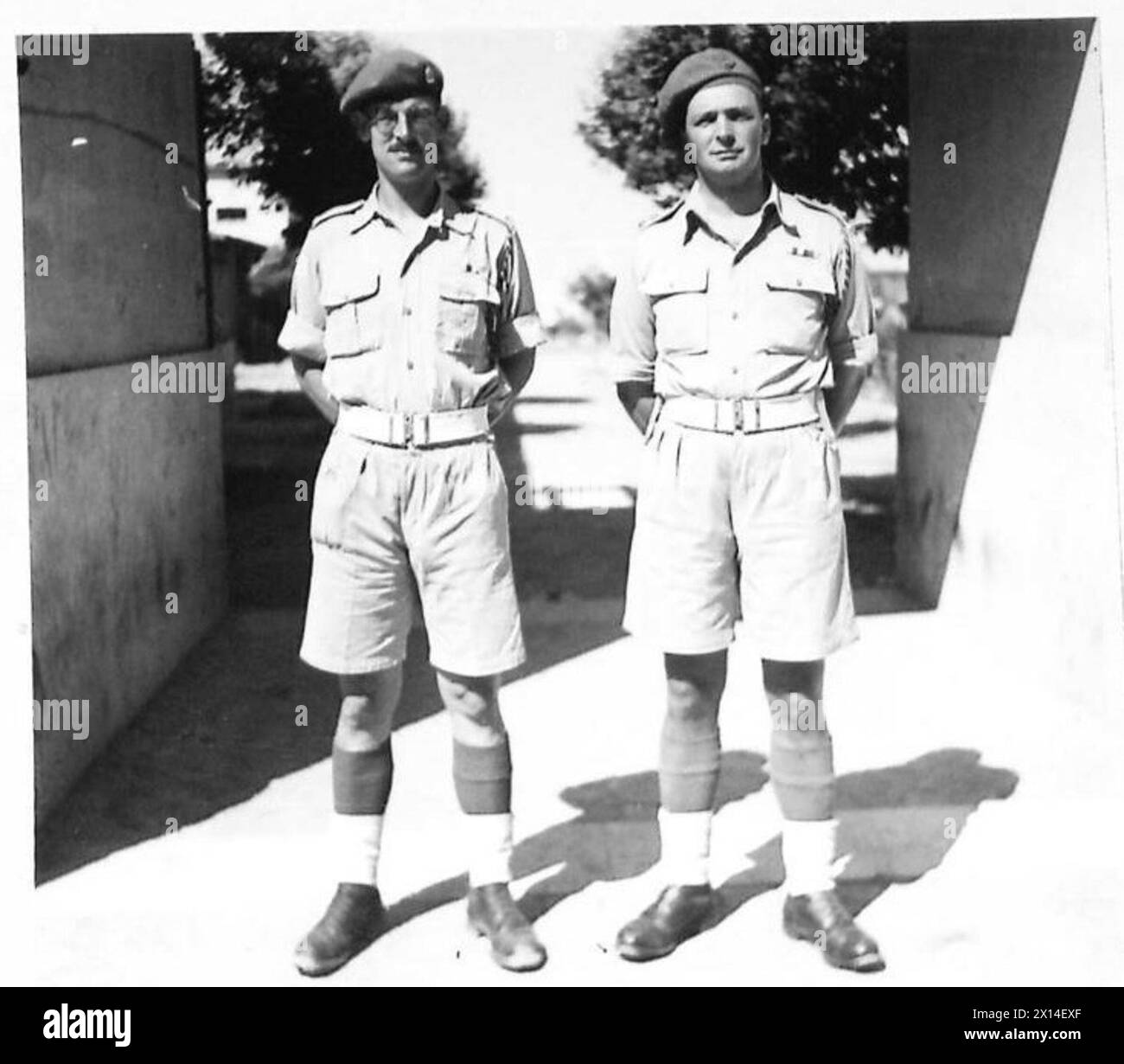 OBSERVER STORY - Major Robotham,MC (left) and Capt. Jenkins, MC British ...
