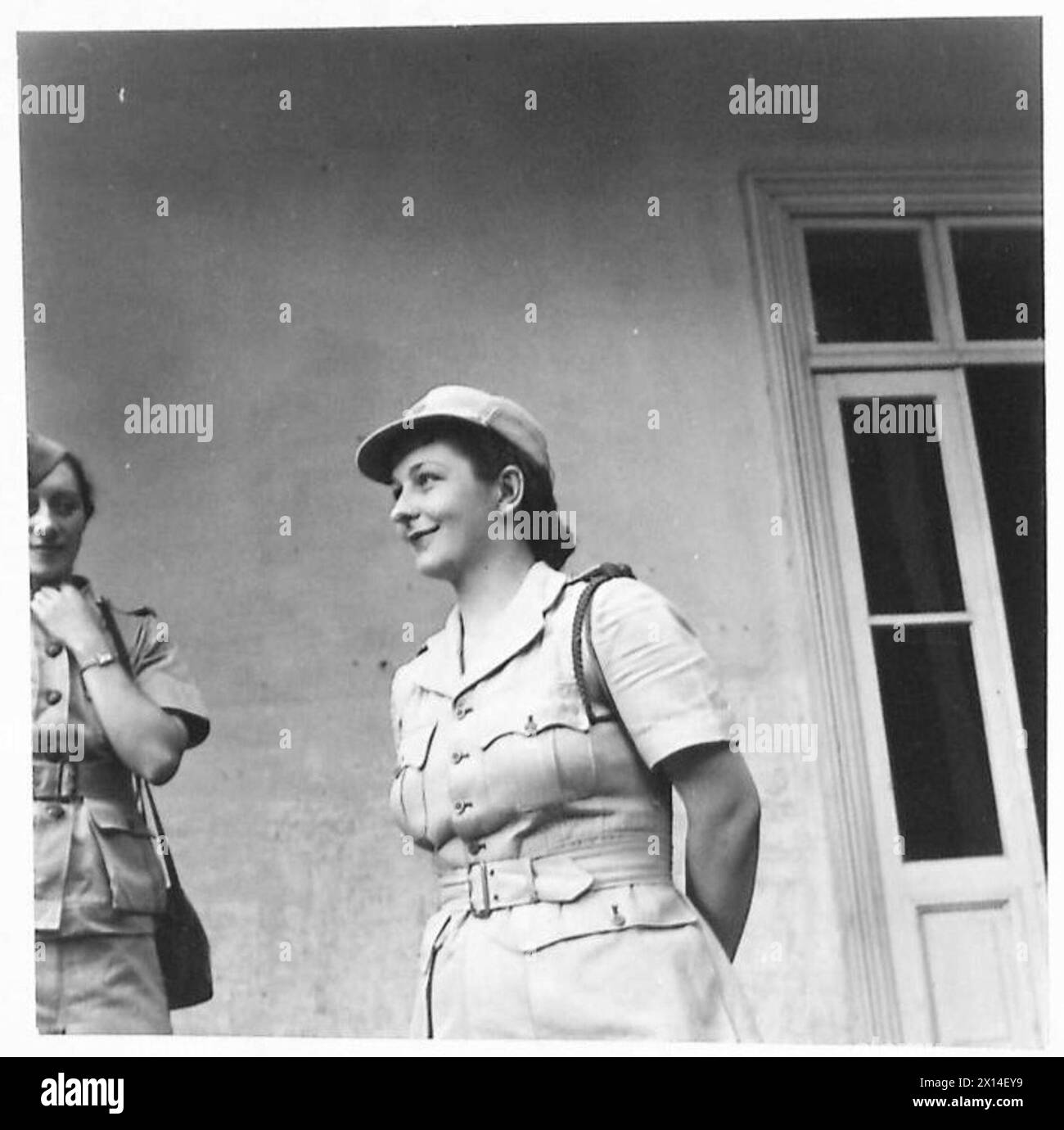 A close-up portrait of a lieutenant of the Women's Army Auxiliary ...