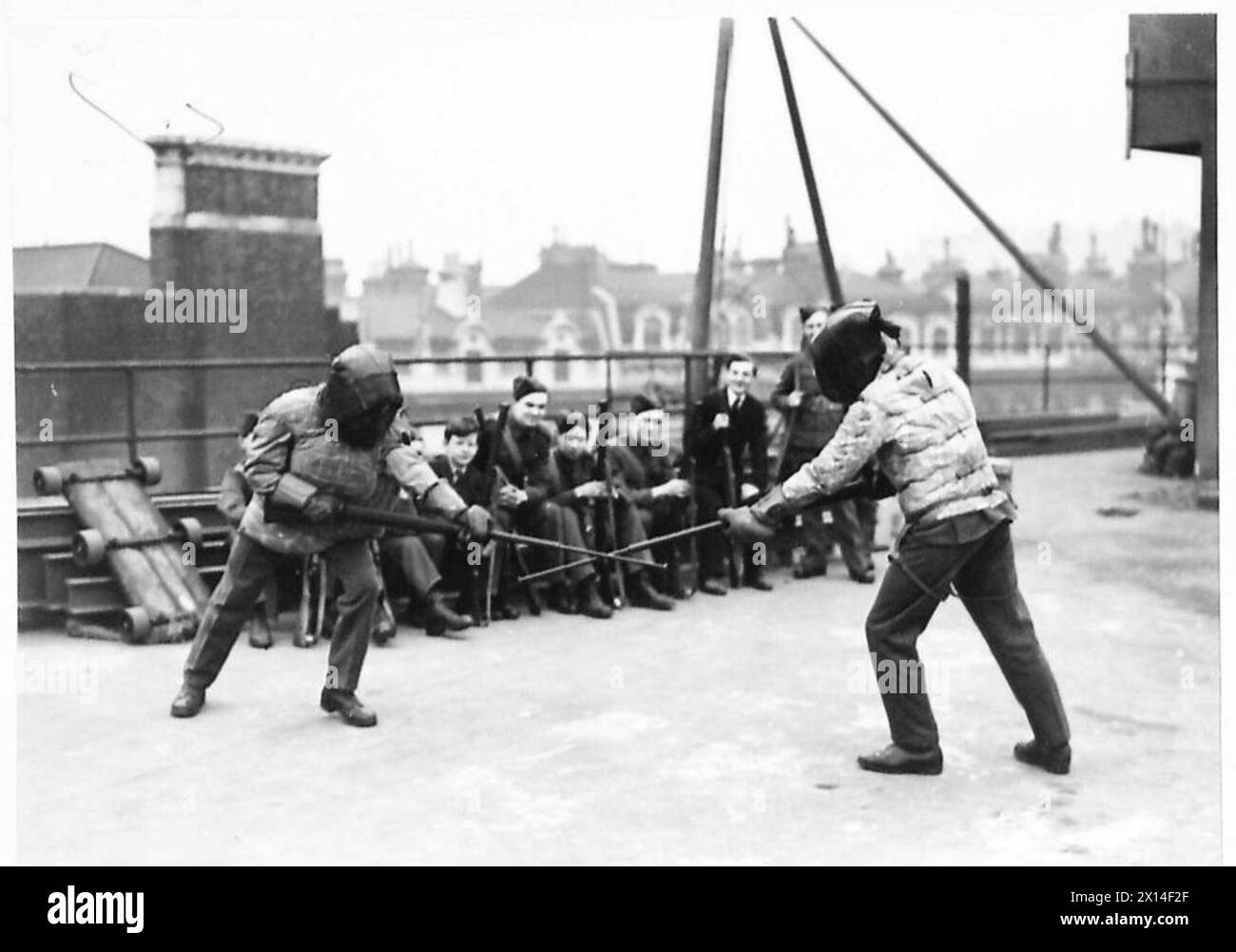 Army bayonet training Black and White Stock Photos & Images - Alamy