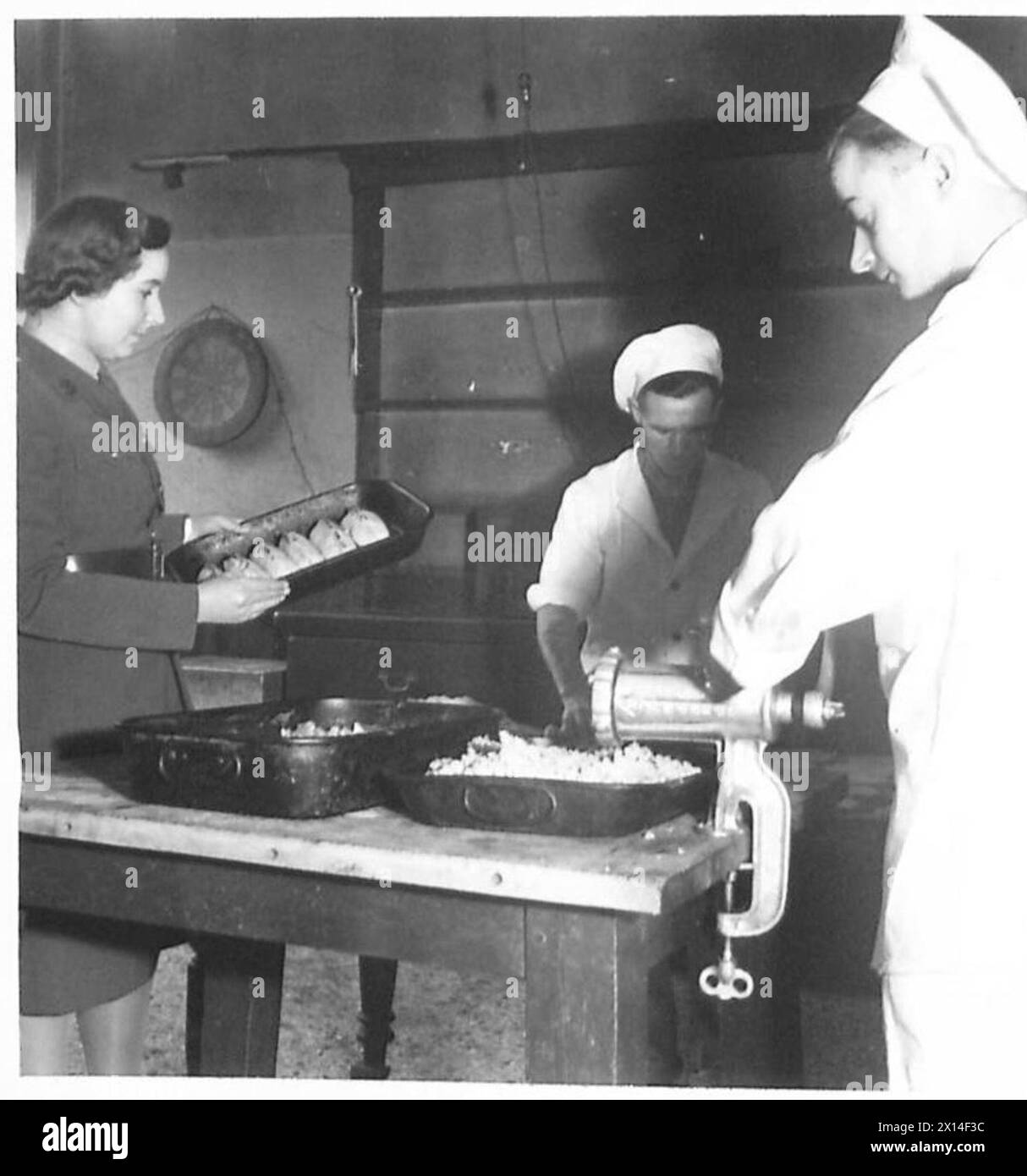 Food service officer Black and White Stock Photos & Images - Alamy