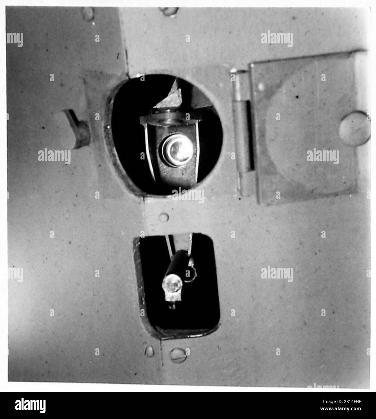 A new 75mm gun mounting is shown with its gun and gunsights for use by ...