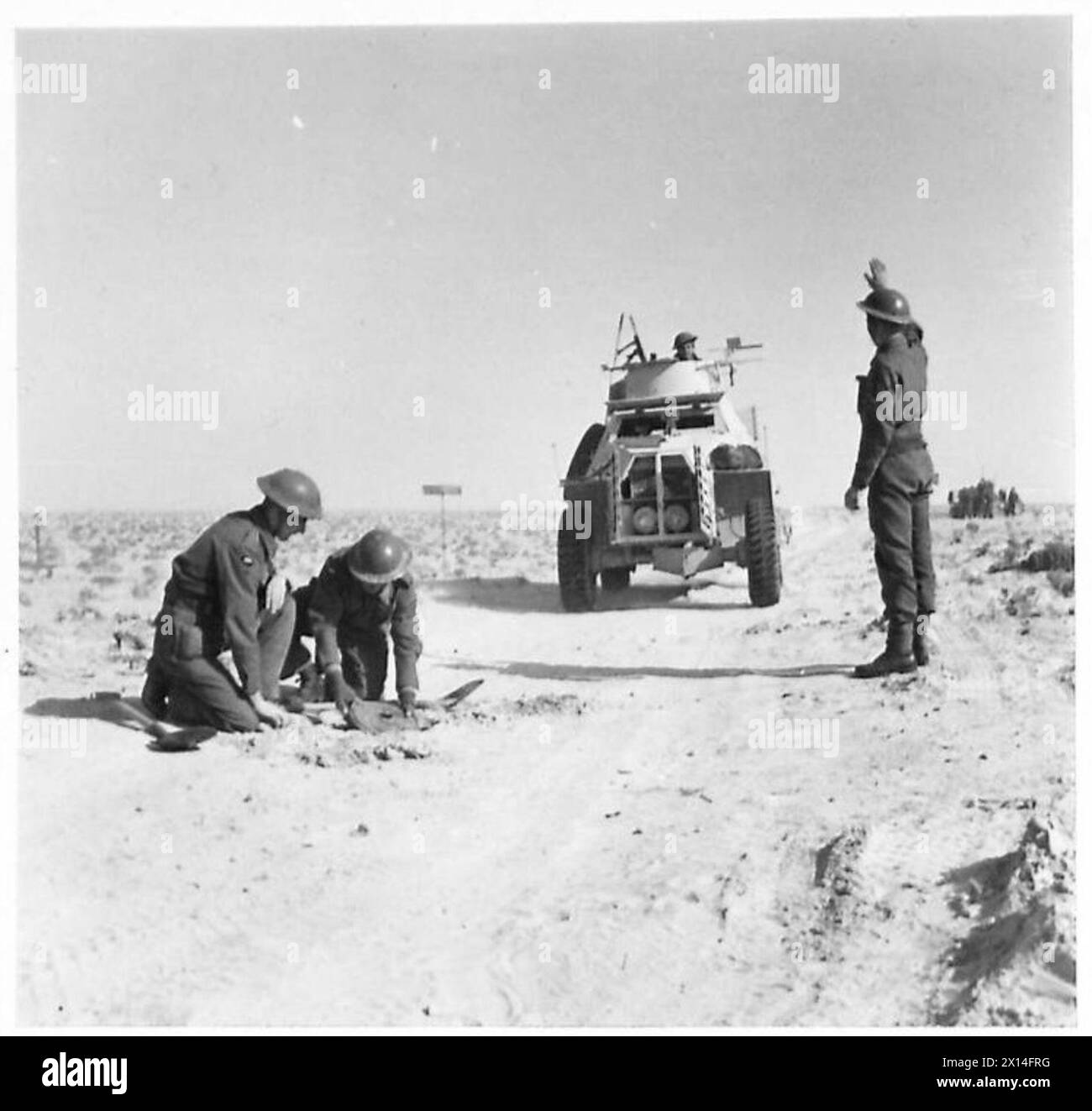 PICTURES FROM THE WESTERN DESERT - An armoured car is called upon to ...