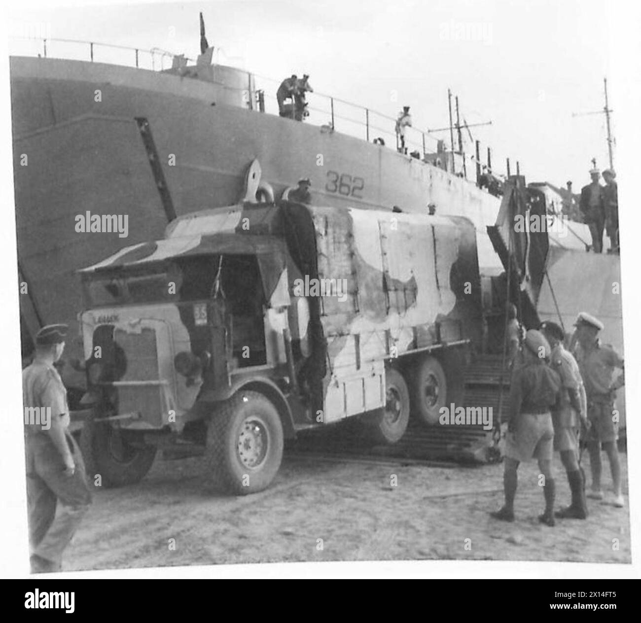 INVASION PREPARATIONS AT TRIPOLI - The Army Commander's caravan being ...