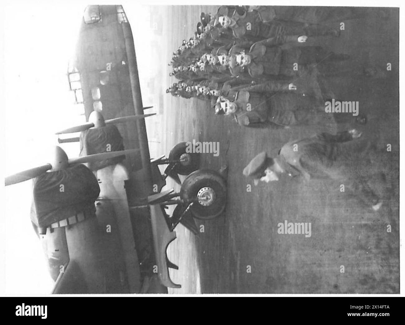 negative, glass - Troops arriving on the aerodrome. They are first ...