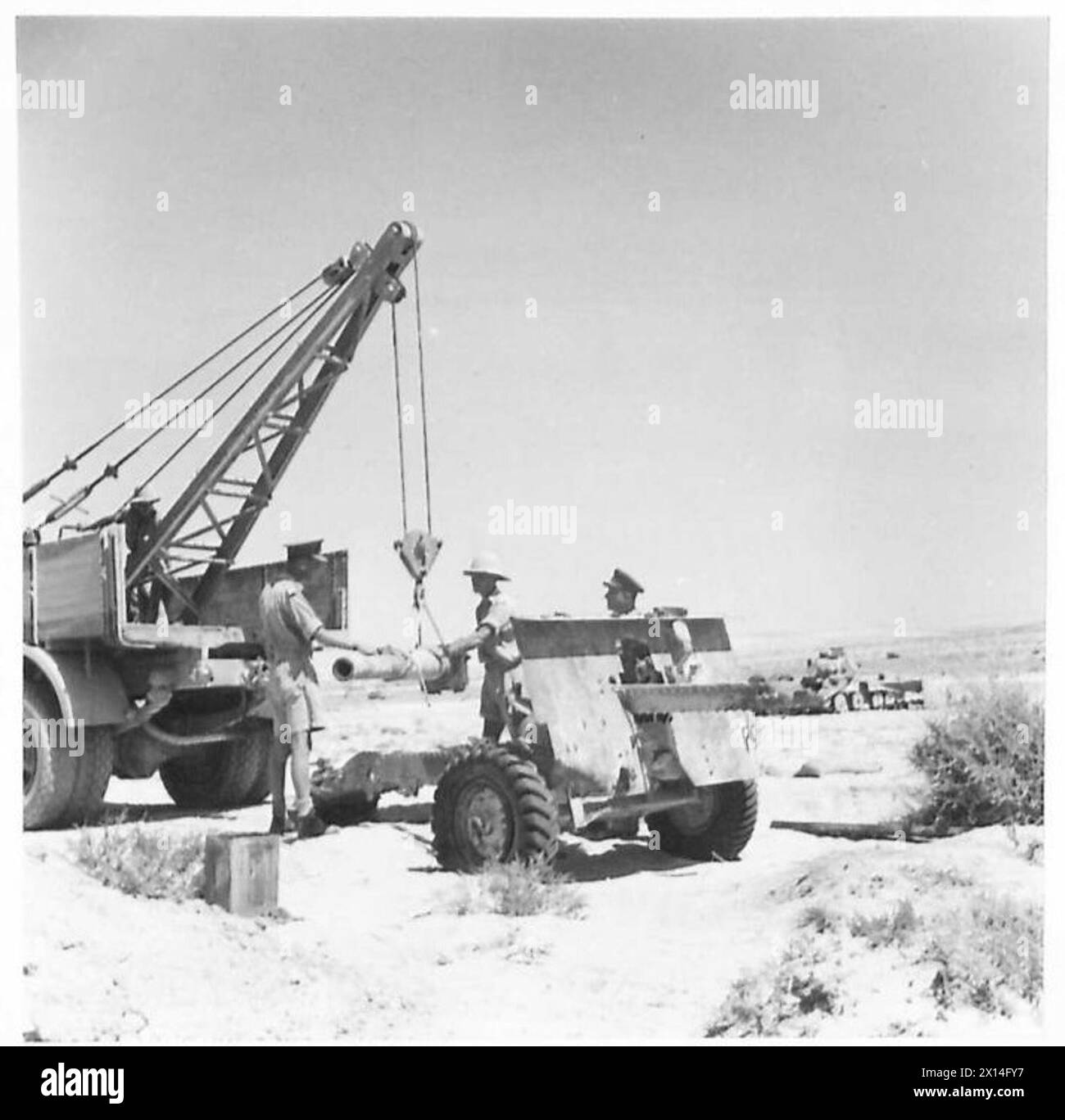 THE DESERT BLACKSMITH - The barrel of an anti-tank gun being removed ...
