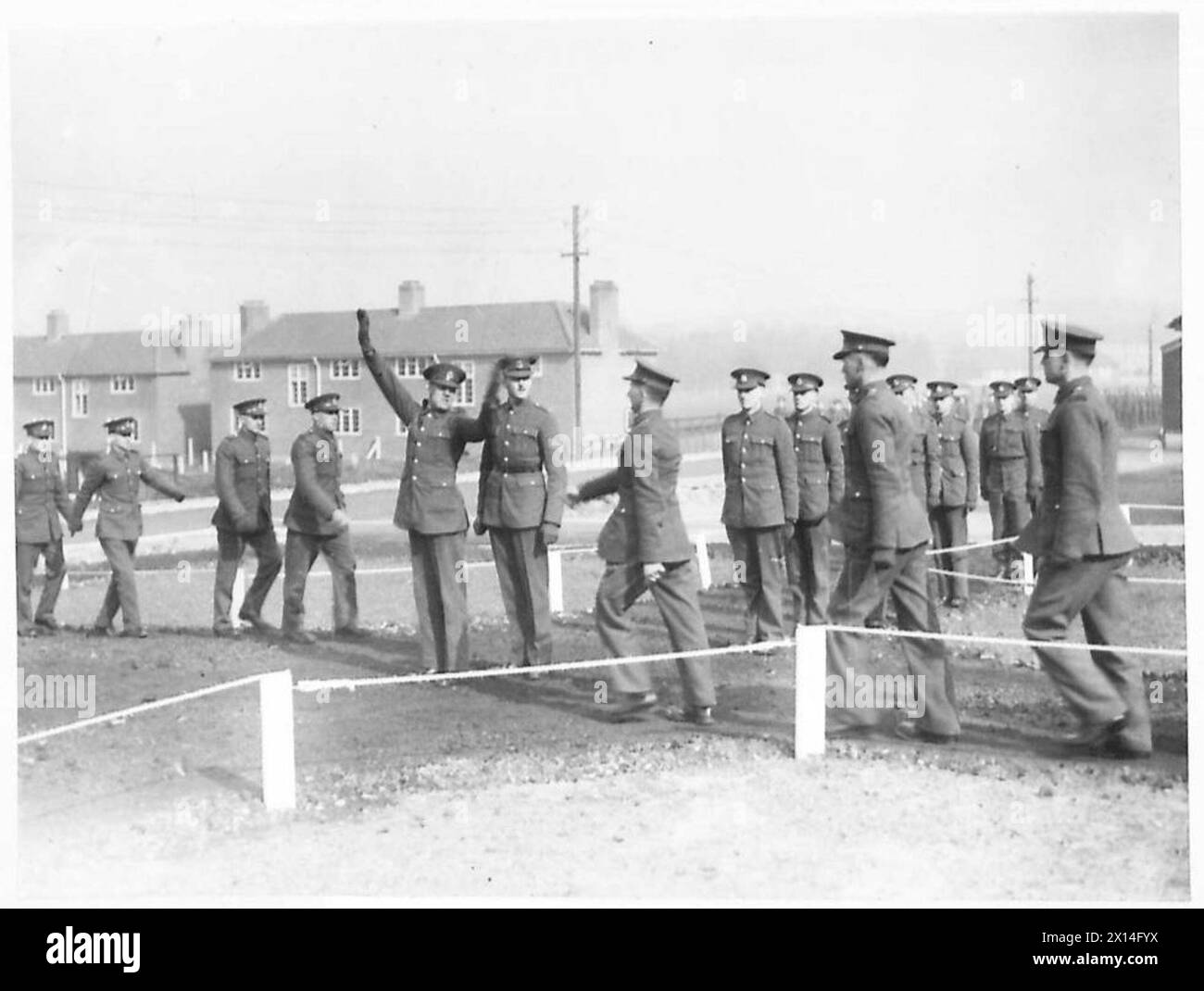 A Military Policeman receives instruction in traffic control techniques ...