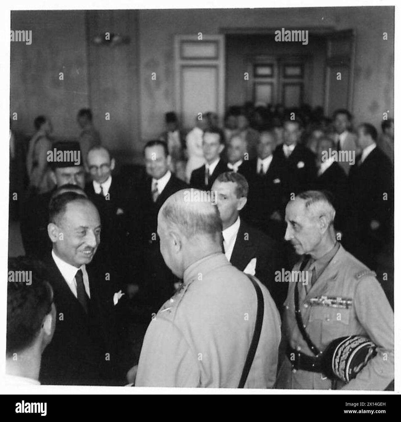 General Sir Henry Wilson and General Catroux enter Beirut and hold a ...