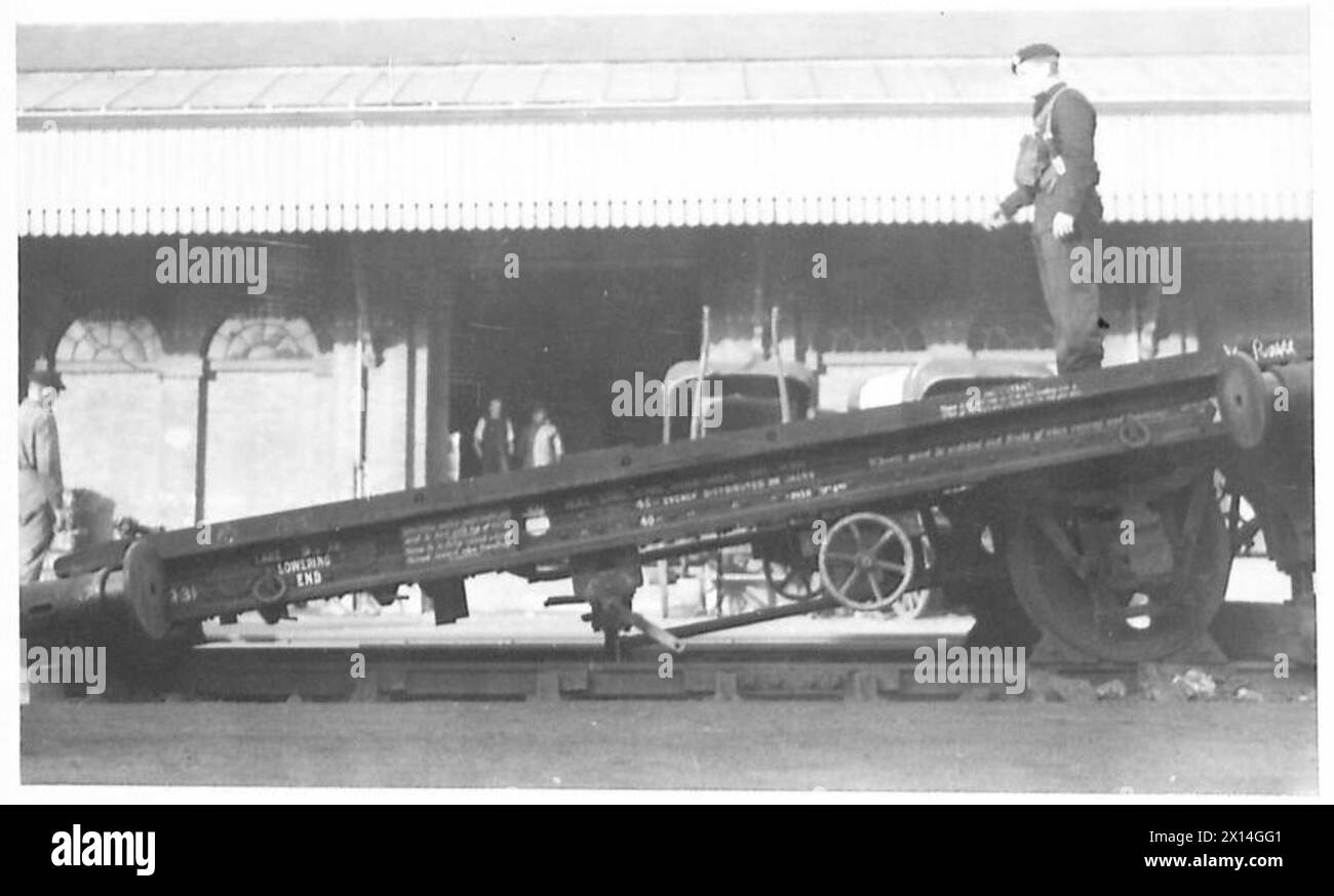 Armoured Fighting Vehicle (AFV) experimental ramps being prepared for ...