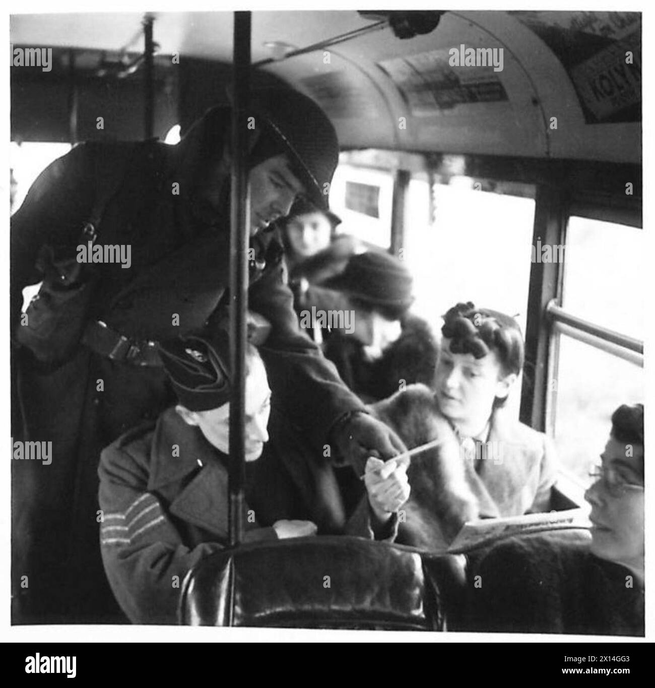 SPARTAN EXERCISE - Even passengers on 'buses had their identity cards ...